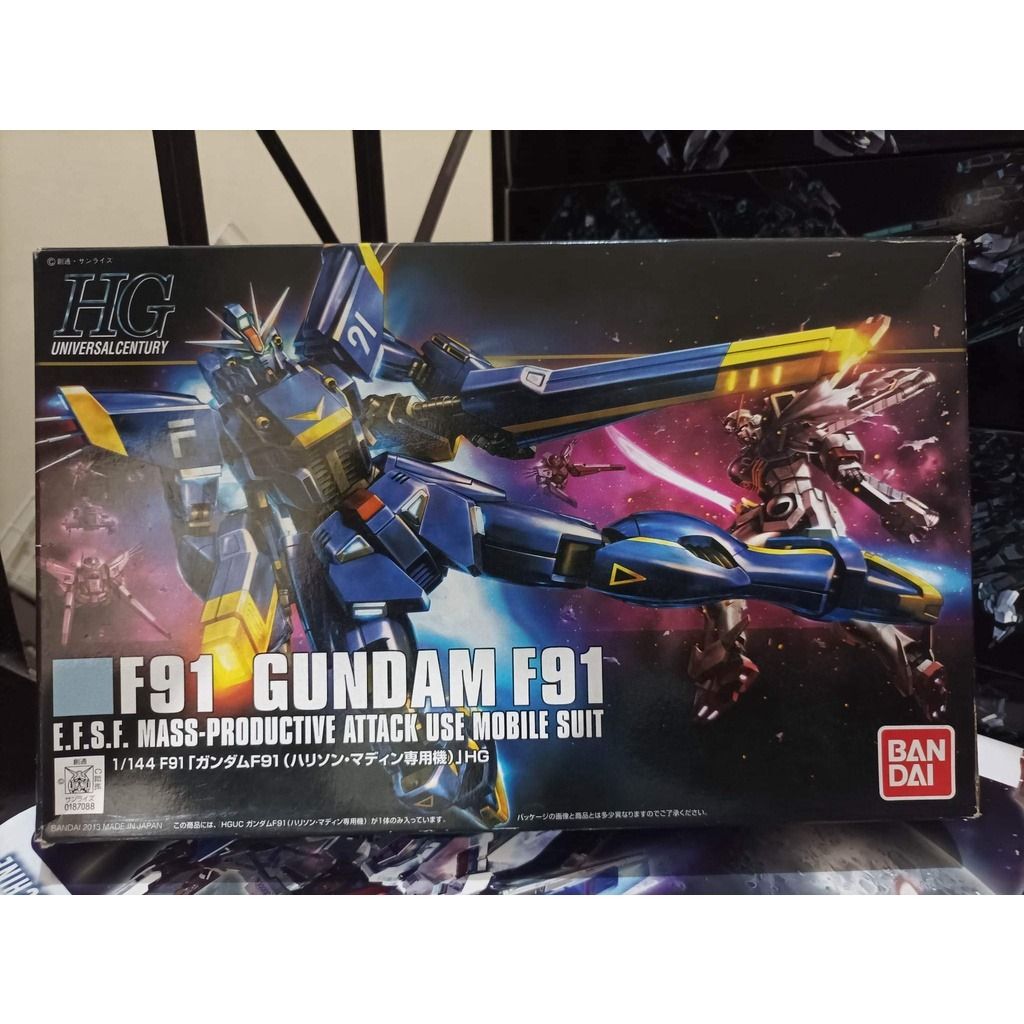 BANDAI HG 1/144 HGUC F91 Gundam Harrison Ver [RED LOGO], Hobbies & Toys, Toys & Games on Carousell