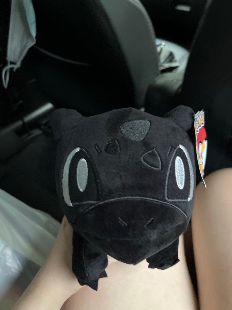 Black bulbasaur plush toy, Hobbies & Toys, Toys & Games on Carousell