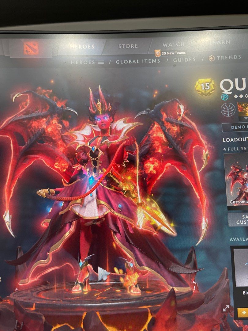 Bloodfeather finery queen of pain qop dota, Video Gaming, Gaming ...