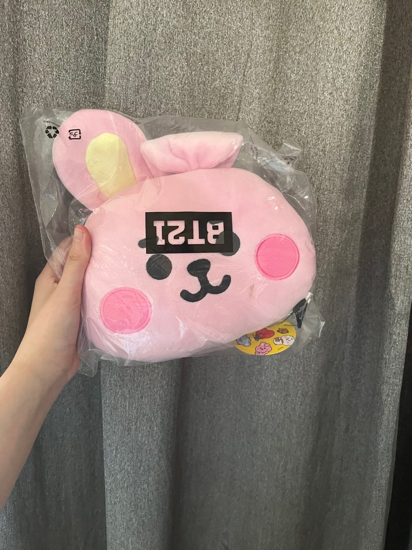 Bt21 baby face cushion plush, Hobbies & Toys, Toys & Games on Carousell