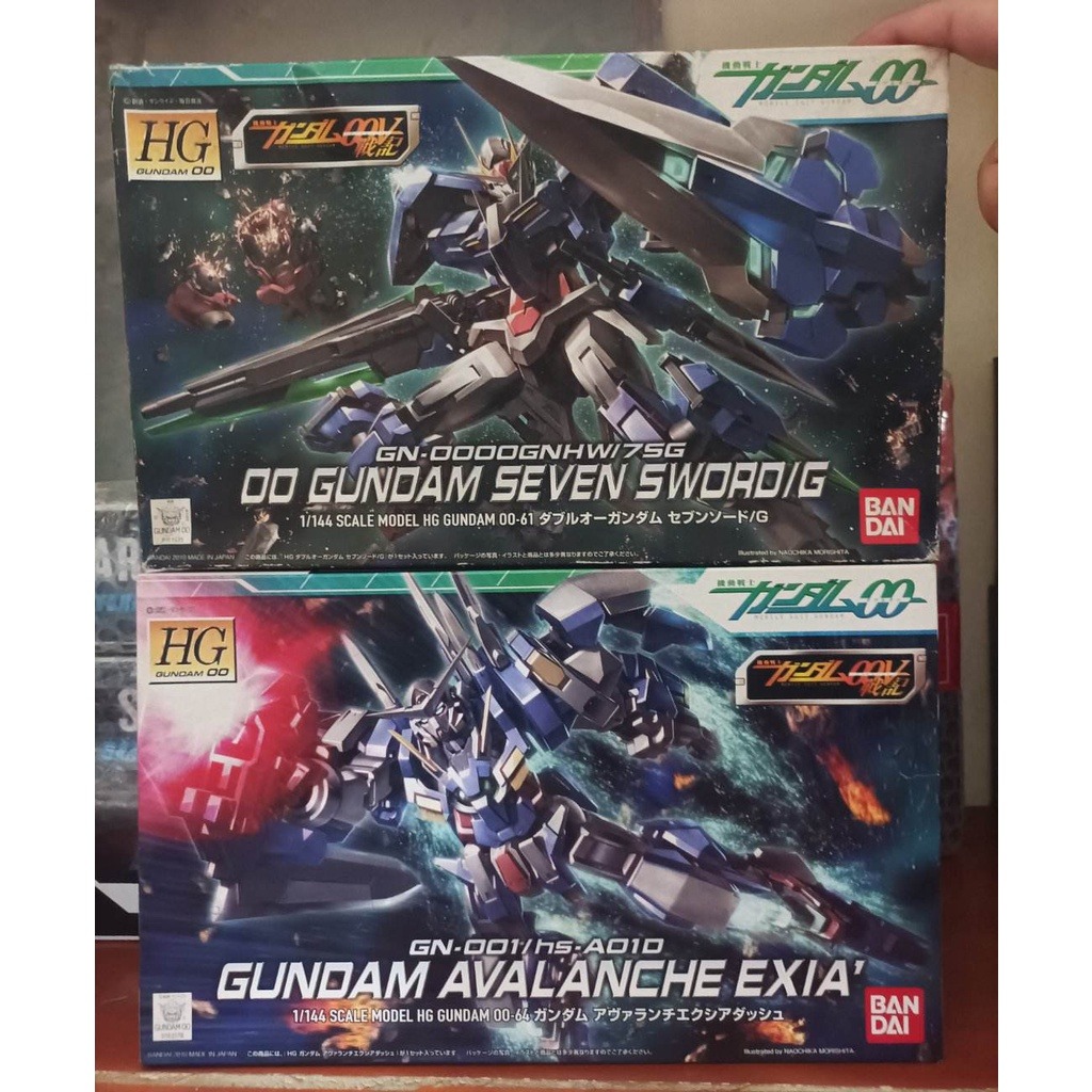 BUNDLE SET BANDAI HG 1/144 HG00 00 Gundam Seven Sword and Avalanche Exia Set, Hobbies & Toys ...