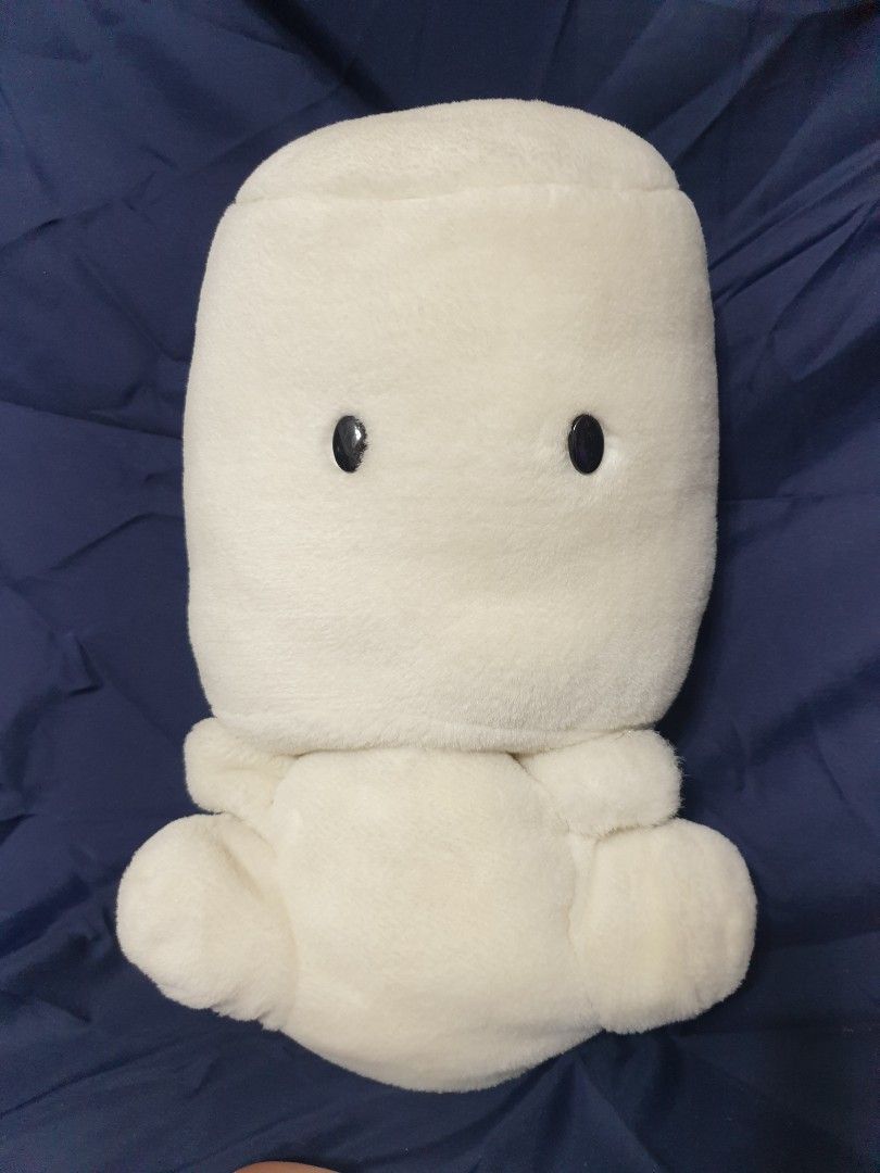 （c39）大顆饅頭 復古 goobee 白色款 娃娃 玩偶 布偶 早期 童年 可愛, 書籍、休閒與玩具, 玩具、公仔、桌遊在旋轉拍賣