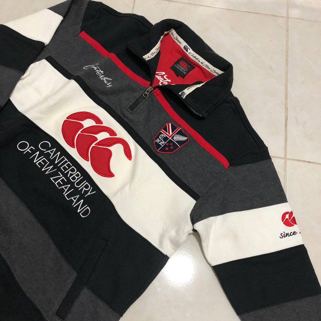Canterbury Halfzip Rugby Jacket, Fesyen Pria, Pakaian , Baju Luaran di ...