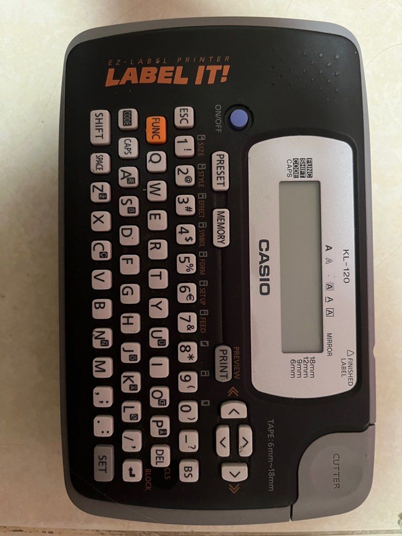 Casio EZ-Label Printer KL-120, Computers & Tech, Printers, Scanners & Copiers on Carousell
