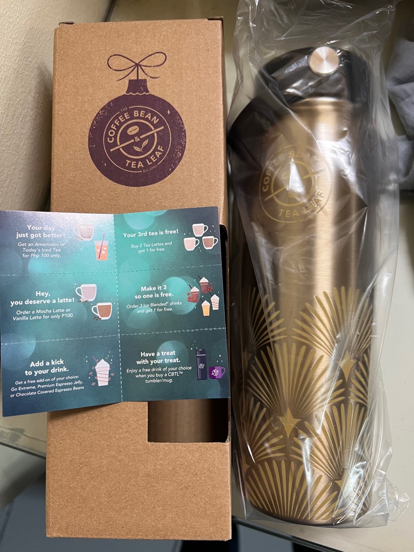 CBTL 2022 Tumbler Gold Dust , Furniture & Home Living, Kitchenware ...