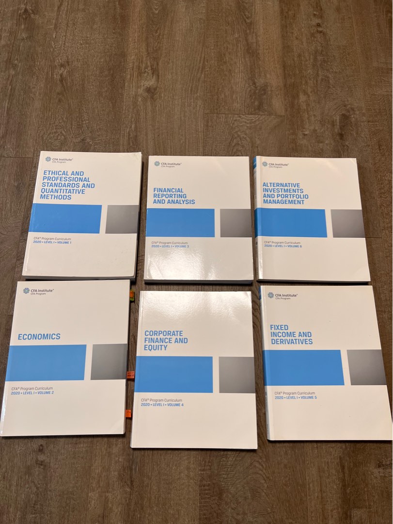 CFA 2020 level 1 text book whole set, Hobbies & Toys, Books & Magazines ...