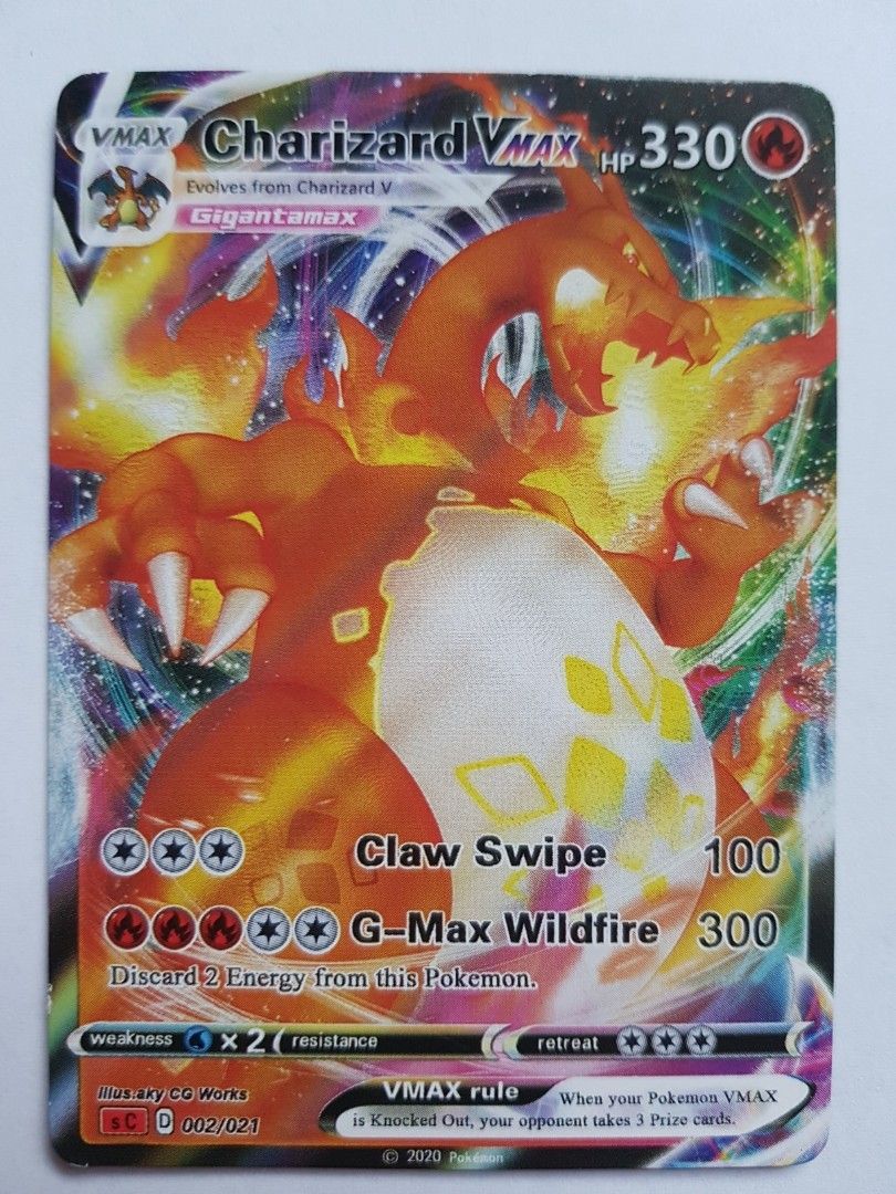 Charizard VMax, Hobbies & Toys, Toys & Games on Carousell