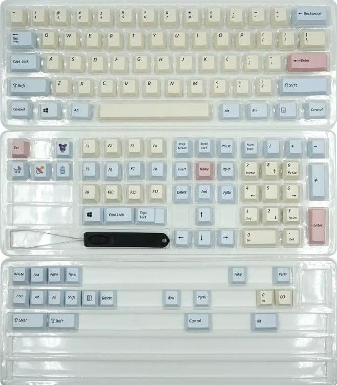Charming Baby Blue Keycaps (111 key), Computers & Tech, Parts ...