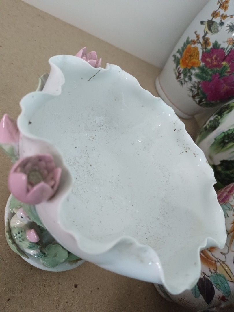 Chinese lotus ducks porcelain bowl, Furniture & Home Living, Home Decor ...