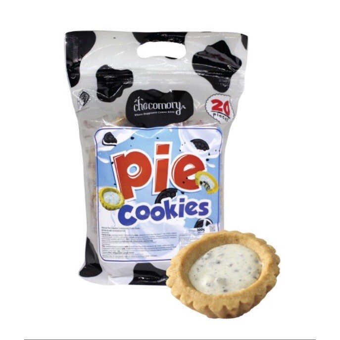 Chocomory Pie isi 20pcs Rasa Cokelat / Cookies N Cream Pia Oleh-oleh ...