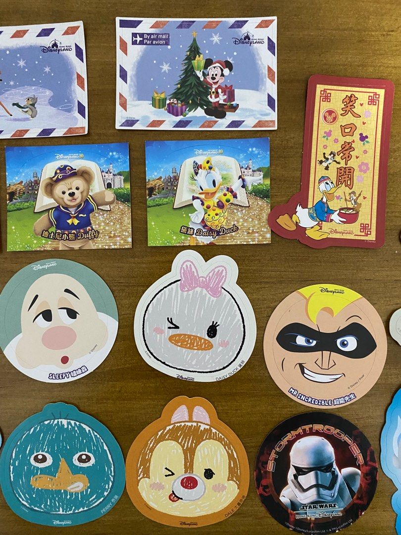 CLEARANCE hong kong disneyland stickers limited edition, Hobbies & Toys ...