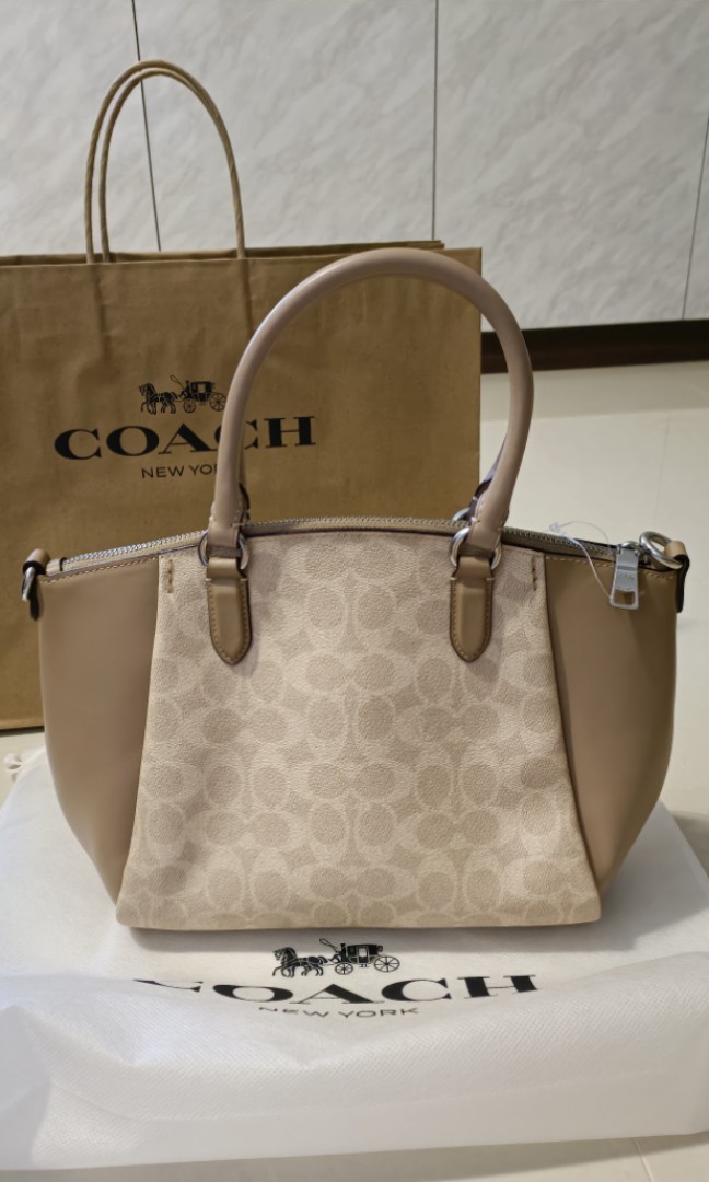 COACH: Coated Canvas Signature Elise Satchel, Luxury, Bags & Wallets on ...