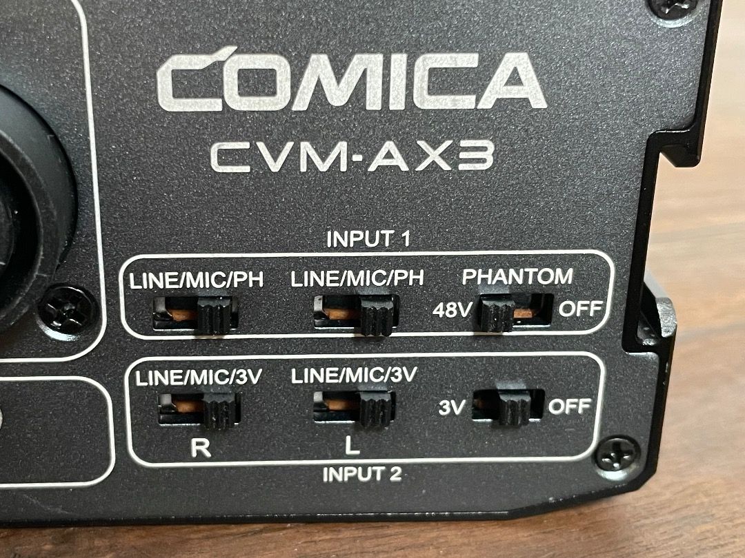 COMICA CVM-AX3 audio DSLR mixer, Audio, Portable Audio Accessories on Carousell