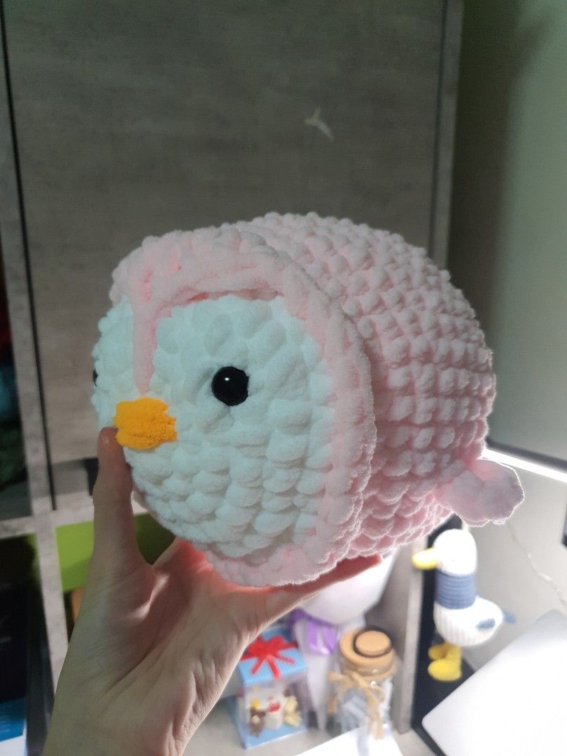 chunky crochet penguin plush, Hobbies & Toys, Stationery & Craft ...