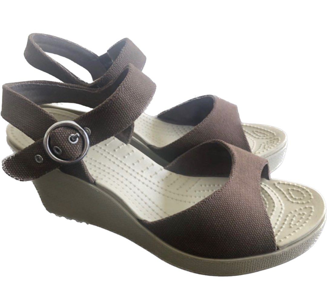 Crocs Super Lightweight Wedge Authentic, Women's Fashion, Footwear ...