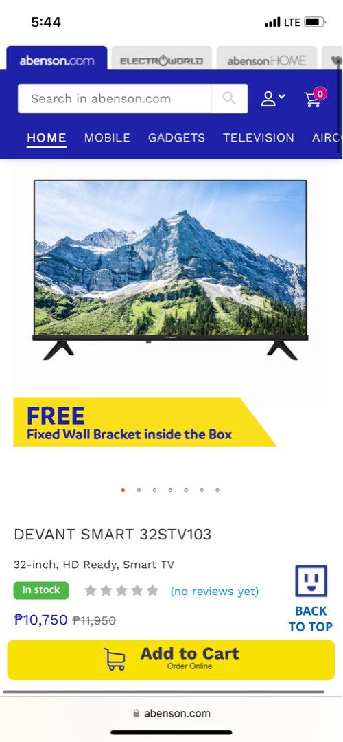 Devant 32STV103 Smart TV, TV & Home Appliances, TV & Entertainment, TV ...