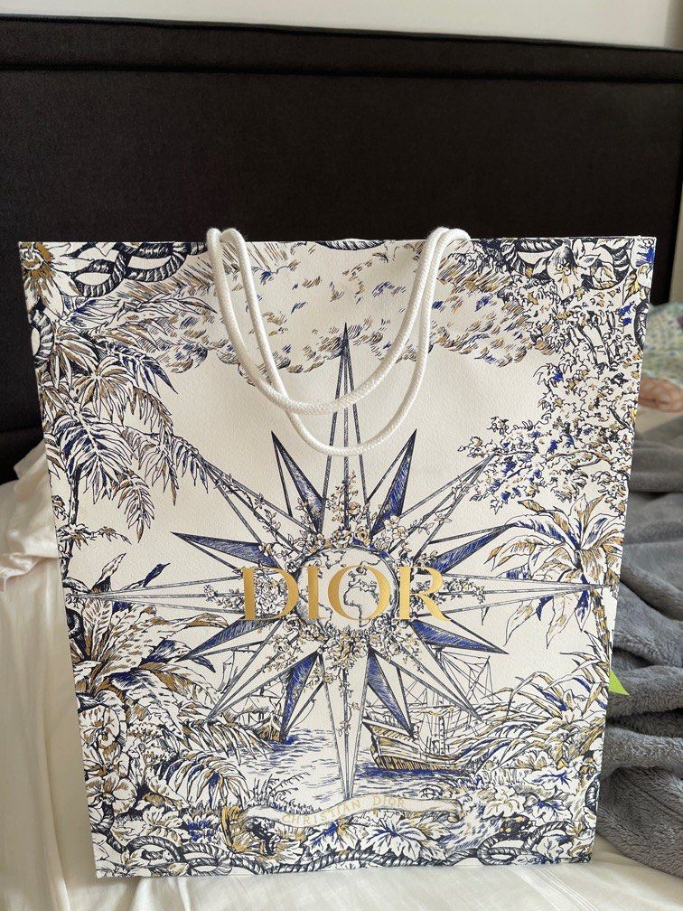 Dior paper bag, Luxury, Bags & Wallets on Carousell