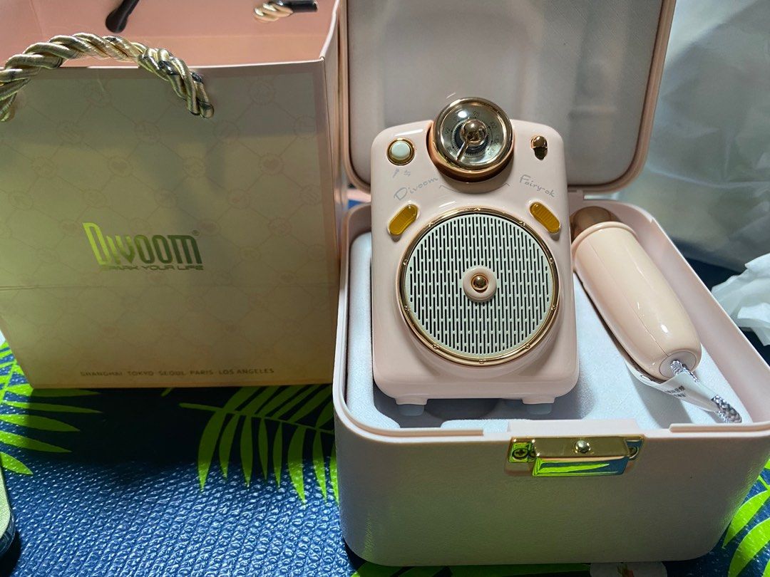 Divoom Mini Karaoke Set in Pink, Audio, Portable Audio Accessories on ...