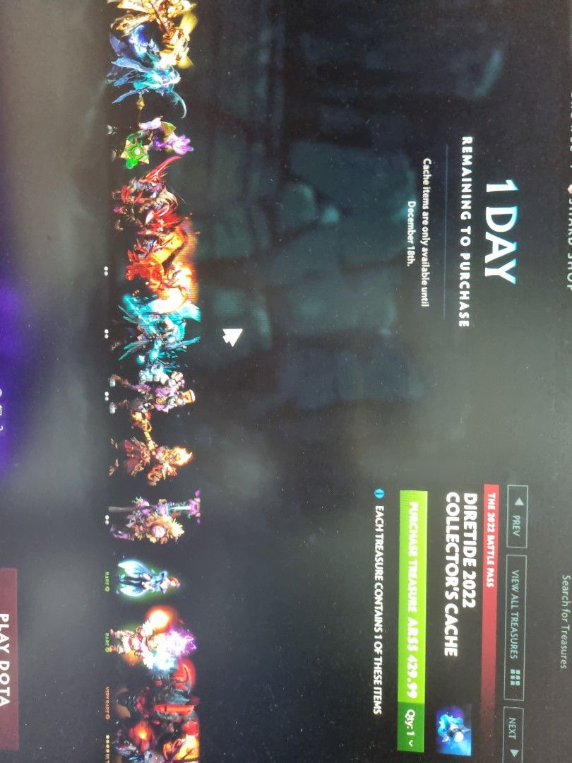 Dota 2 Diretide Collection Cache, Video Gaming, Video Games, Others on Carousell