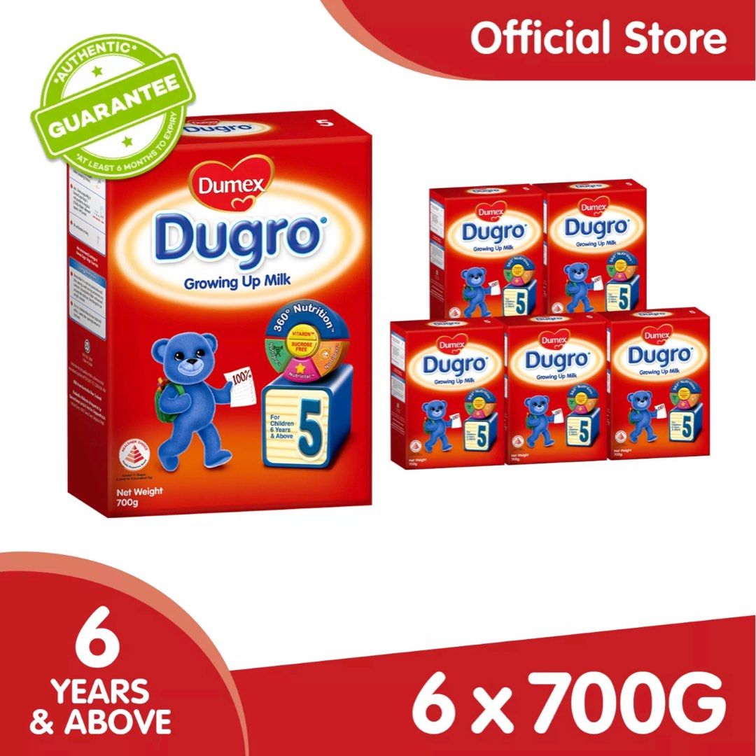 Dumex Dugro 5 700g x 6, Health & Nutrition, Health Supplements, Health ...