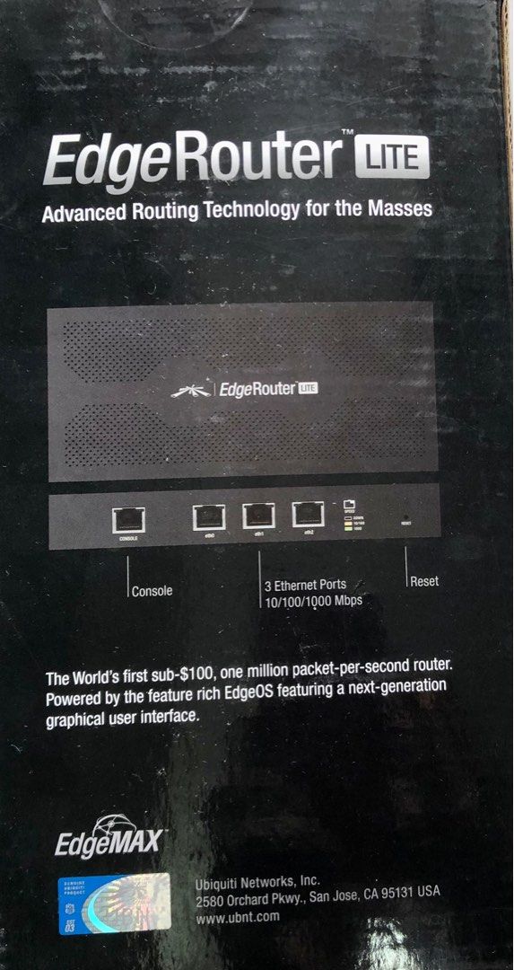 Edgerouter Lite Advanced Routing Technology For The Masses Computers And Tech Office And Business