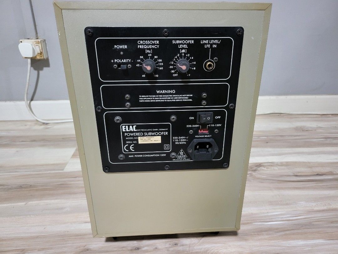 ELAC 8" Subwoofer SUB 101 - 2 ESP, Audio, Soundbars, Speakers ...