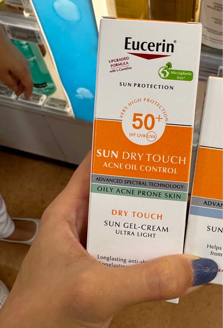 Eucerin Oil Control Sun Gel-Cream Dry Touch SPF50+ (50ML), Beauty ...