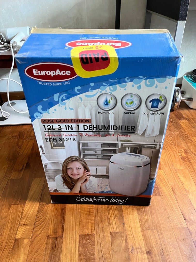 EuropAce 12L 3 in 1 dehumidifier, TV & Home Appliances, Air Purifiers ...