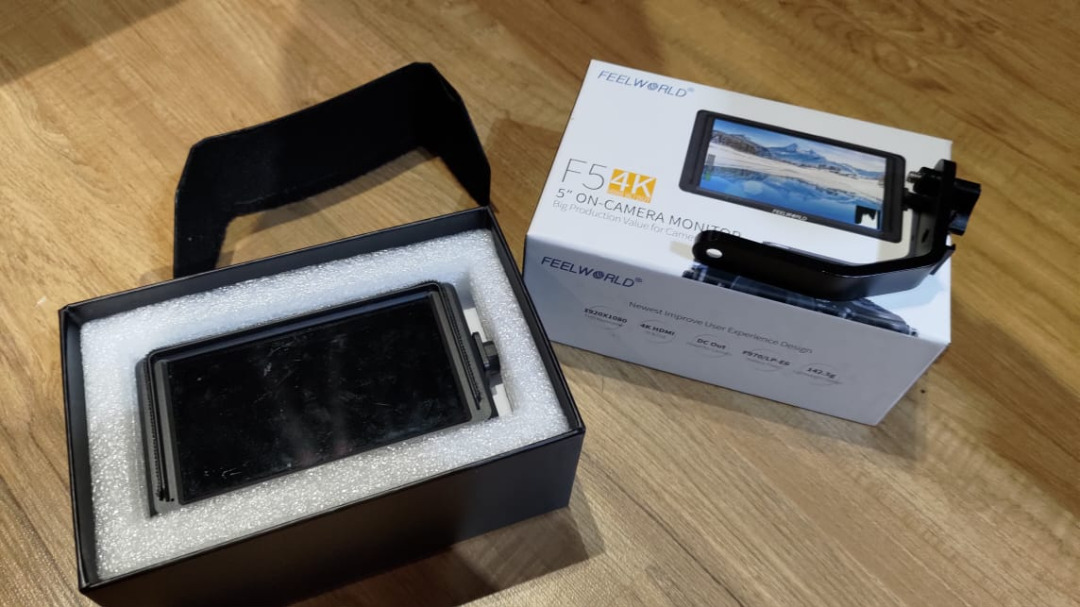 Feelworld 5" F5 4K camera monitor, Photography, Video Cameras on Carousell