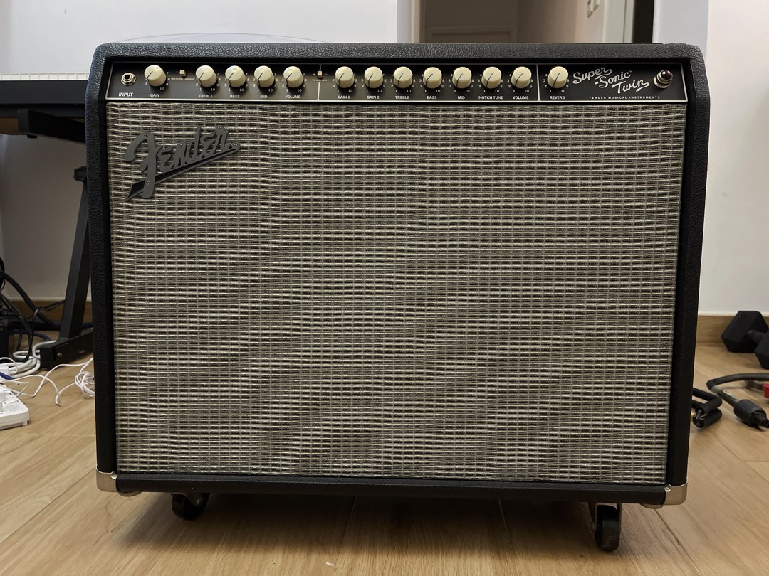 Fender Guitar Amp Super Sonic Twin 100w, 興趣及遊戲, 音樂、樂器 & 配件, 樂器 - Carousell