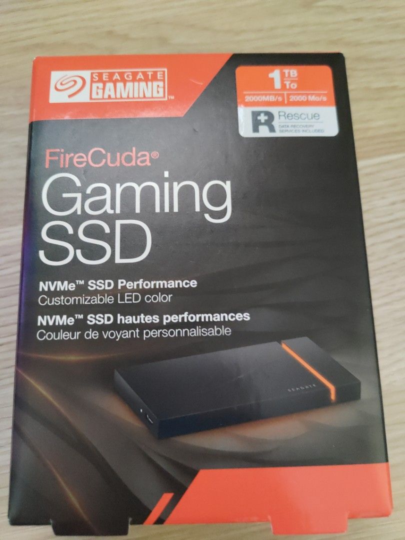 FireCuda Gaming external SSD 1TB, Computers & Tech, Parts & Accessories ...