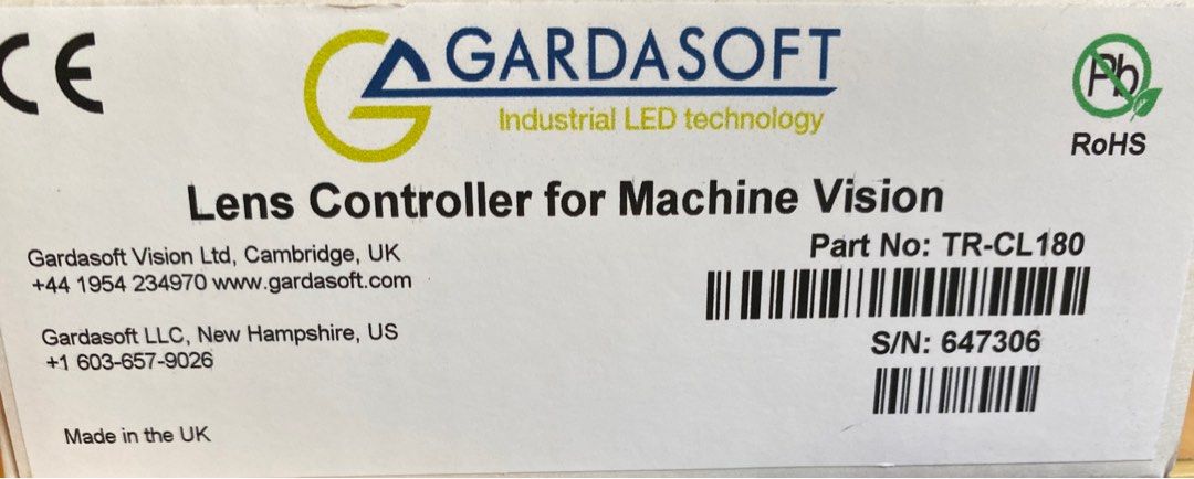 Gardasoft TR-CL180 lens controller, Computers & Tech, Office & Business ...
