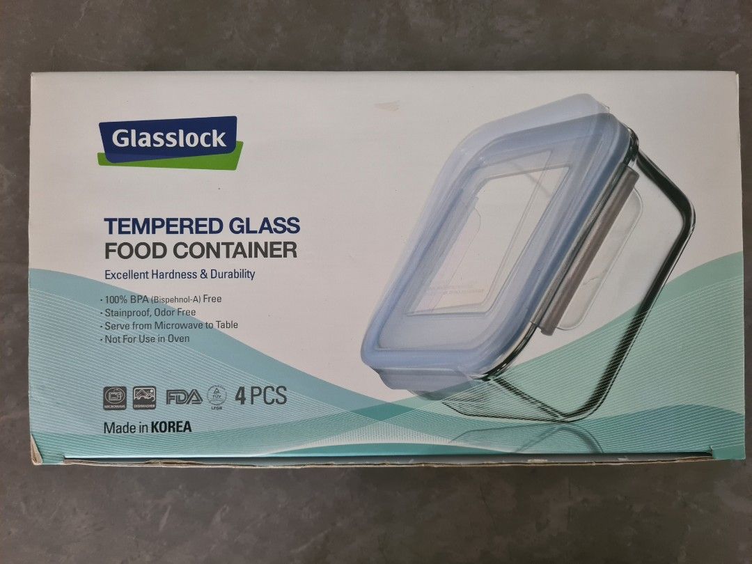 Glasslock Tempered Glass Containers, Furniture & Home Living ...
