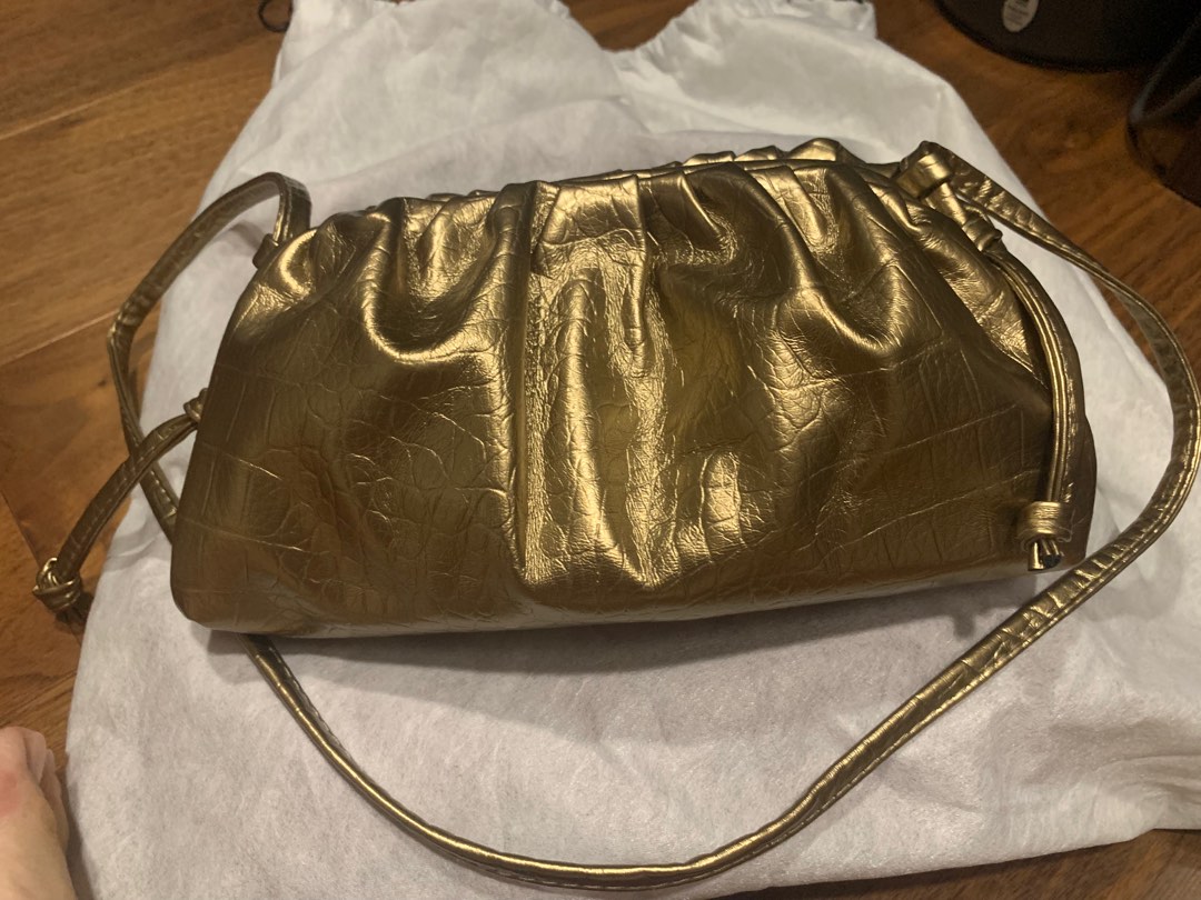 Gold sling bag, Women's Fashion, Bags & Wallets, Cross-body Bags on ...