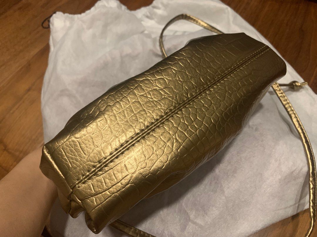 Gold sling bag, Women's Fashion, Bags & Wallets, Cross-body Bags on ...