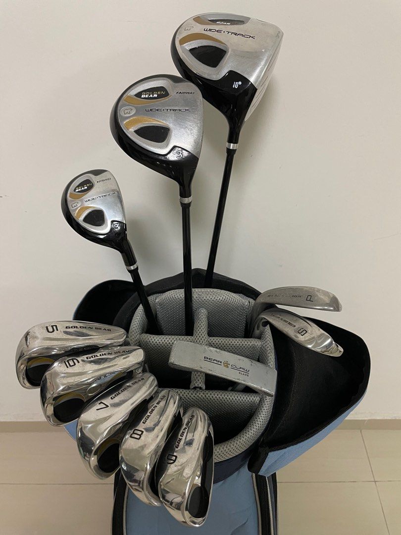 Golden Bear Golf Set + Woods + Slazenger Golf Bag, Sports Equipment ...