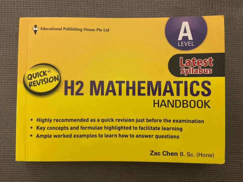 H2 Mathematics Handbook (A Level), Hobbies & Toys, Books & Magazines ...