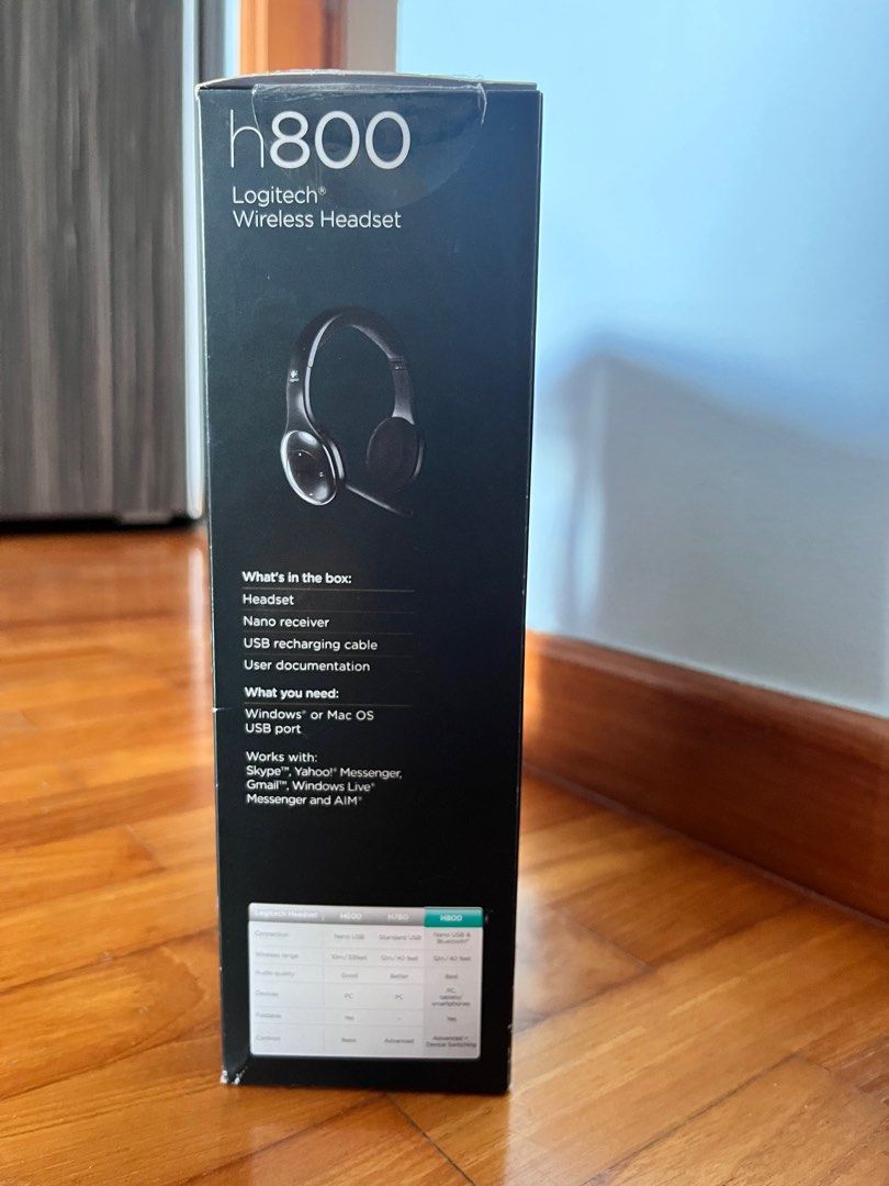 H800 Logitech wireless headset, Audio, Headphones & Headsets on Carousell