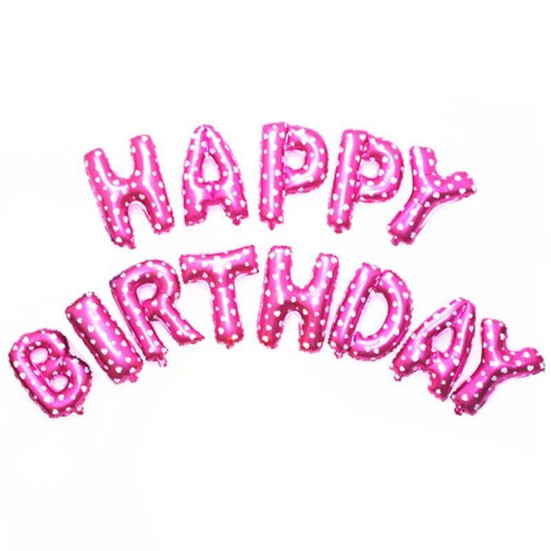 Happy birthday aluminium foil balloon metallic birthday celebration ...