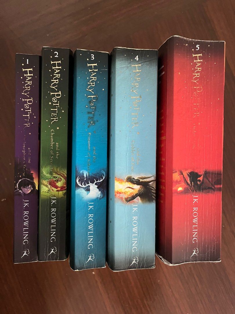 Harry Potter books 1 to 5, Hobbies & Toys, Books & Magazines, Fiction ...