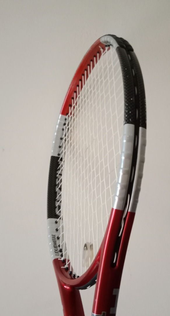 Head brand racket Tennis racquet with new string, balls, Sports ...