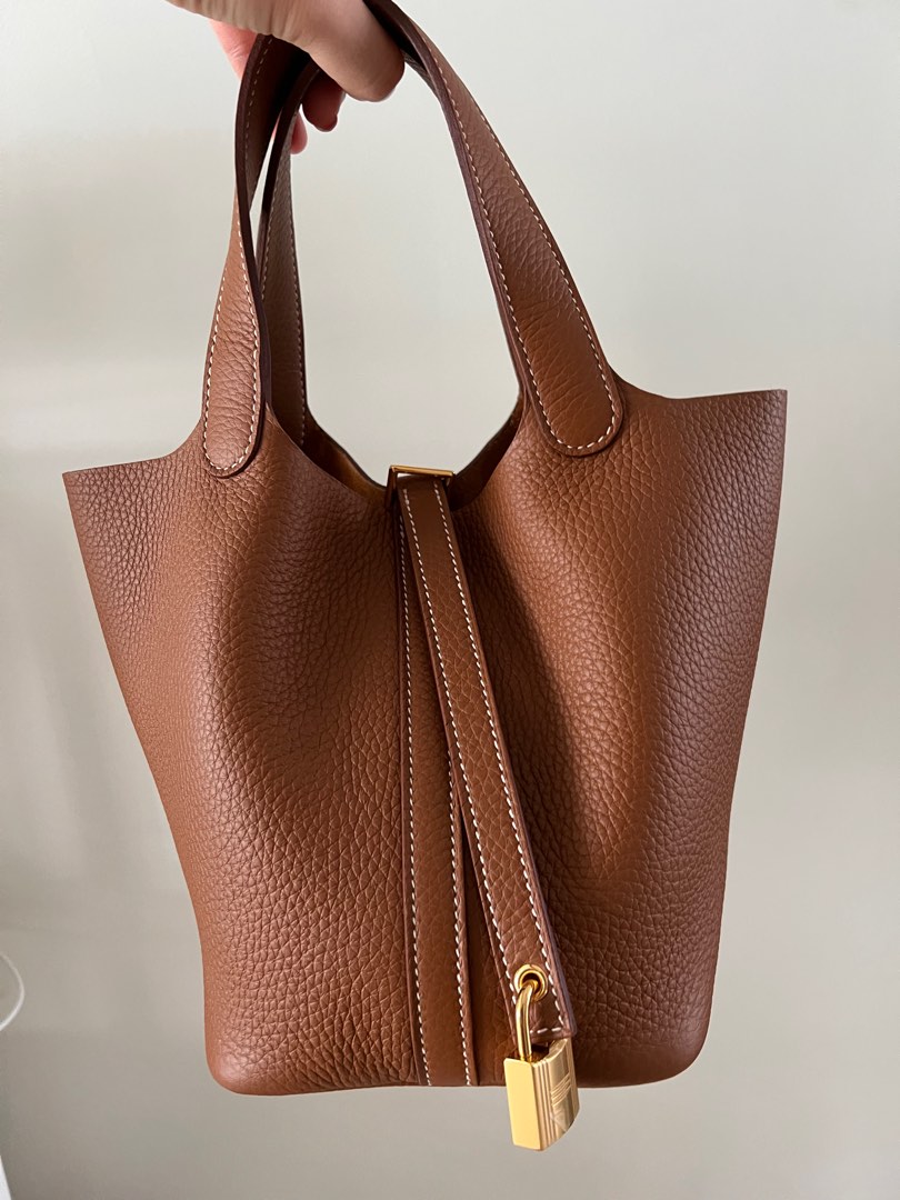 Hermes - Picotin lock 18 in 37 Gold, Luxury, Bags & Wallets on Carousell