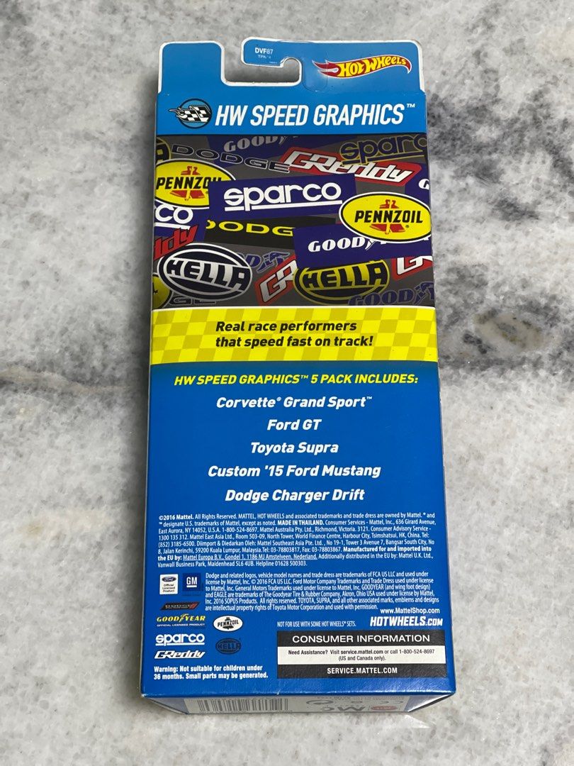Hot Wheels HW Speed Graphics 5 Pack 2016, Hobbies & Toys, Toys & Games ...