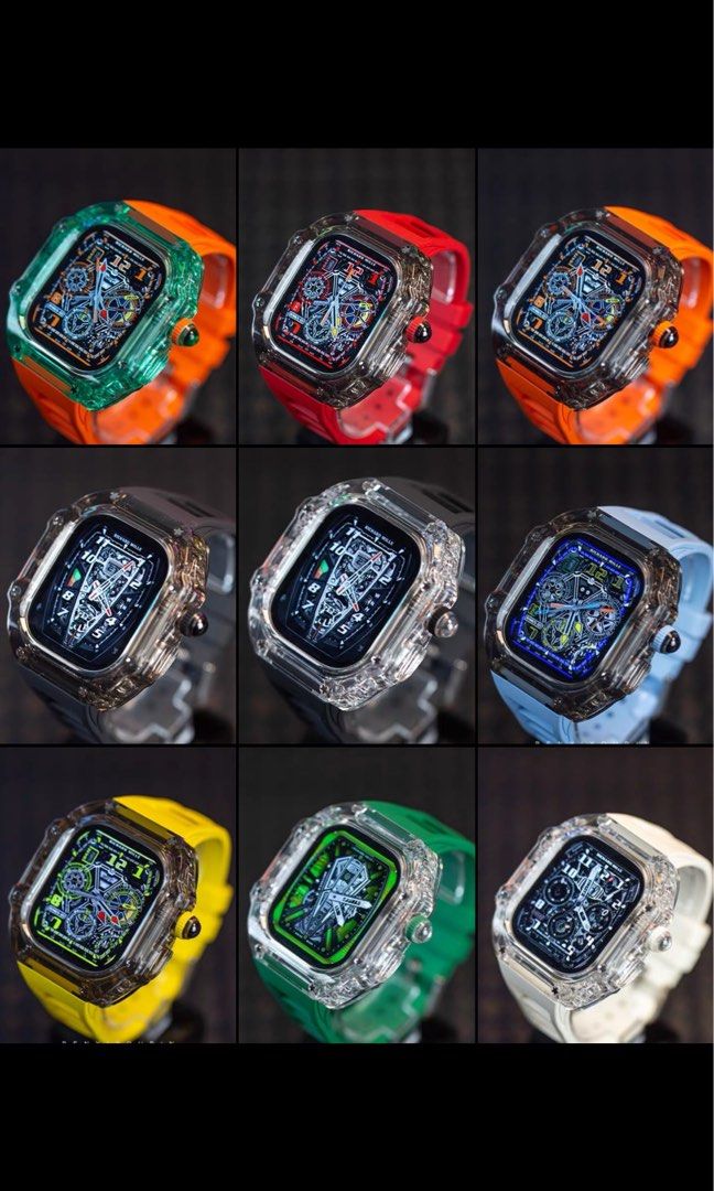 Ice cube pro series Apple Watch ultra 49mm case clear stylish trend ...