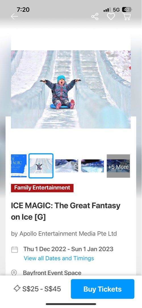 Ice Magic!, Tickets & Vouchers, Event Tickets on Carousell