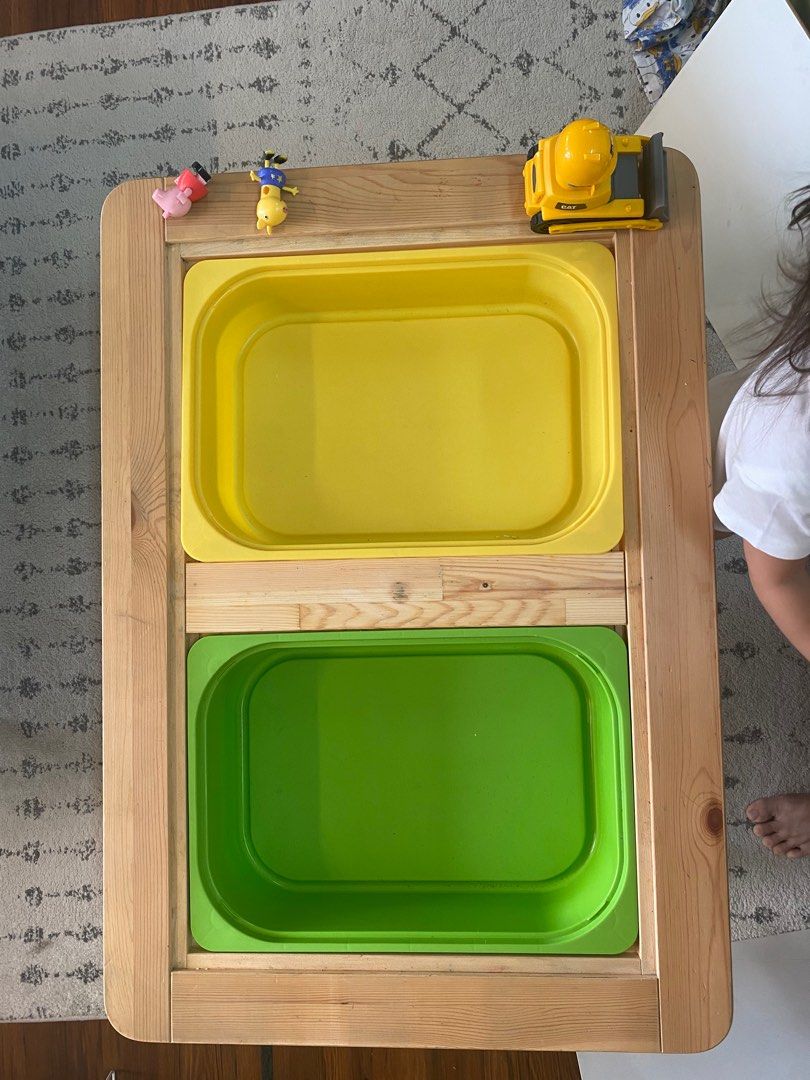 Ikea flisat kids table with storage , Babies & Kids, Baby Nursery ...