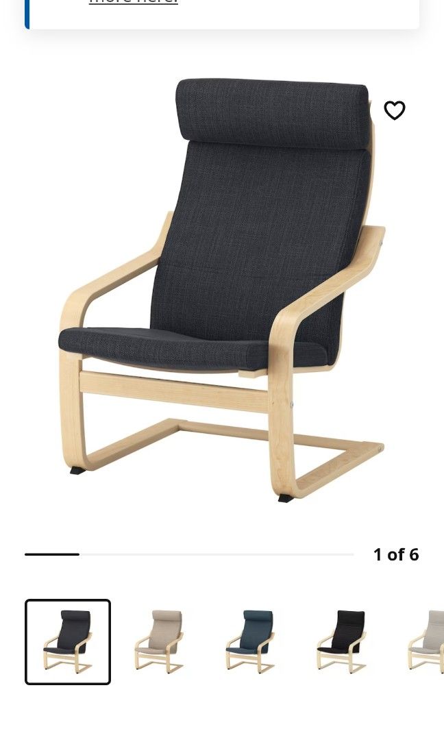 IKEA Poang Chair, Furniture & Home Living, Furniture, Chairs on Carousell