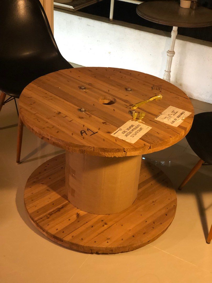 Industrial Vibe - Cable Drum Table on Carousell