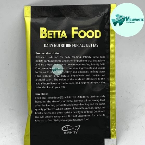 Infinity Betta Food Daily Nutrition for All Bettas Grooming Color ...