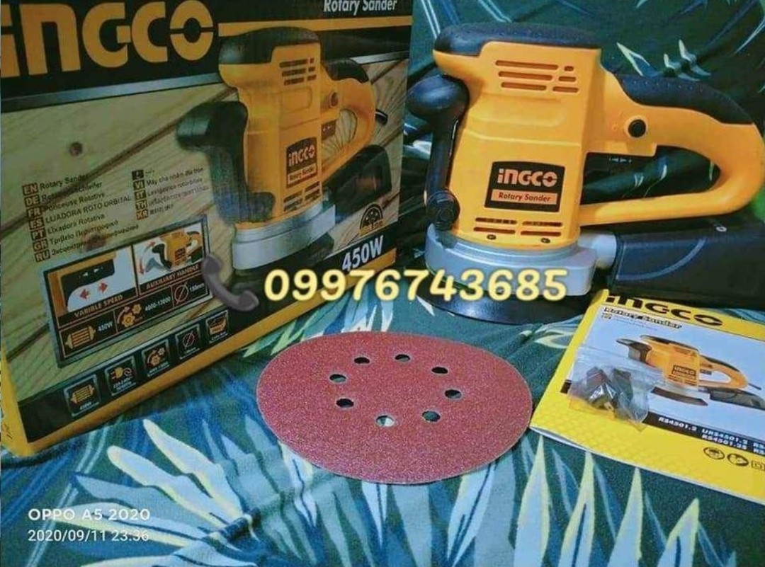INGCO 6" Rotary Sander Variable Speed, Commercial & Industrial ...